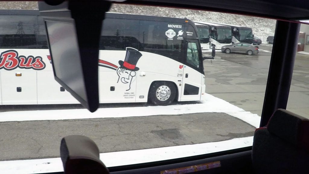 barons bus logo exterior from interior | Barons Bus