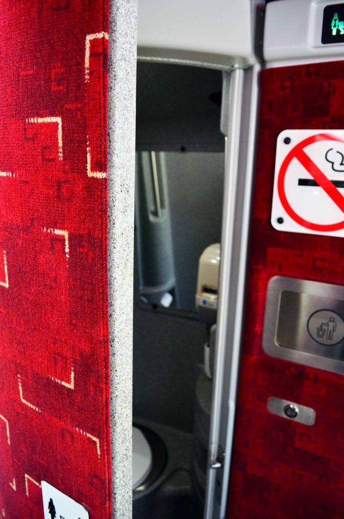 barons bus interior restroom | Barons Bus