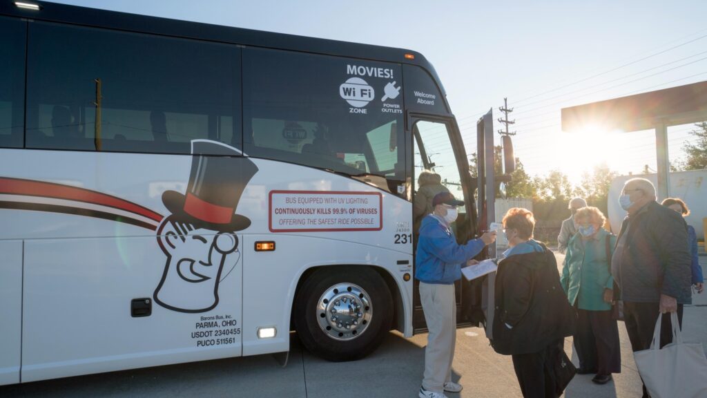 barons bus equipped with uv lighting | Barons Bus