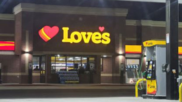 Love’s Truck Stop Bus Stop in Lancaster, OH | Barons Bus